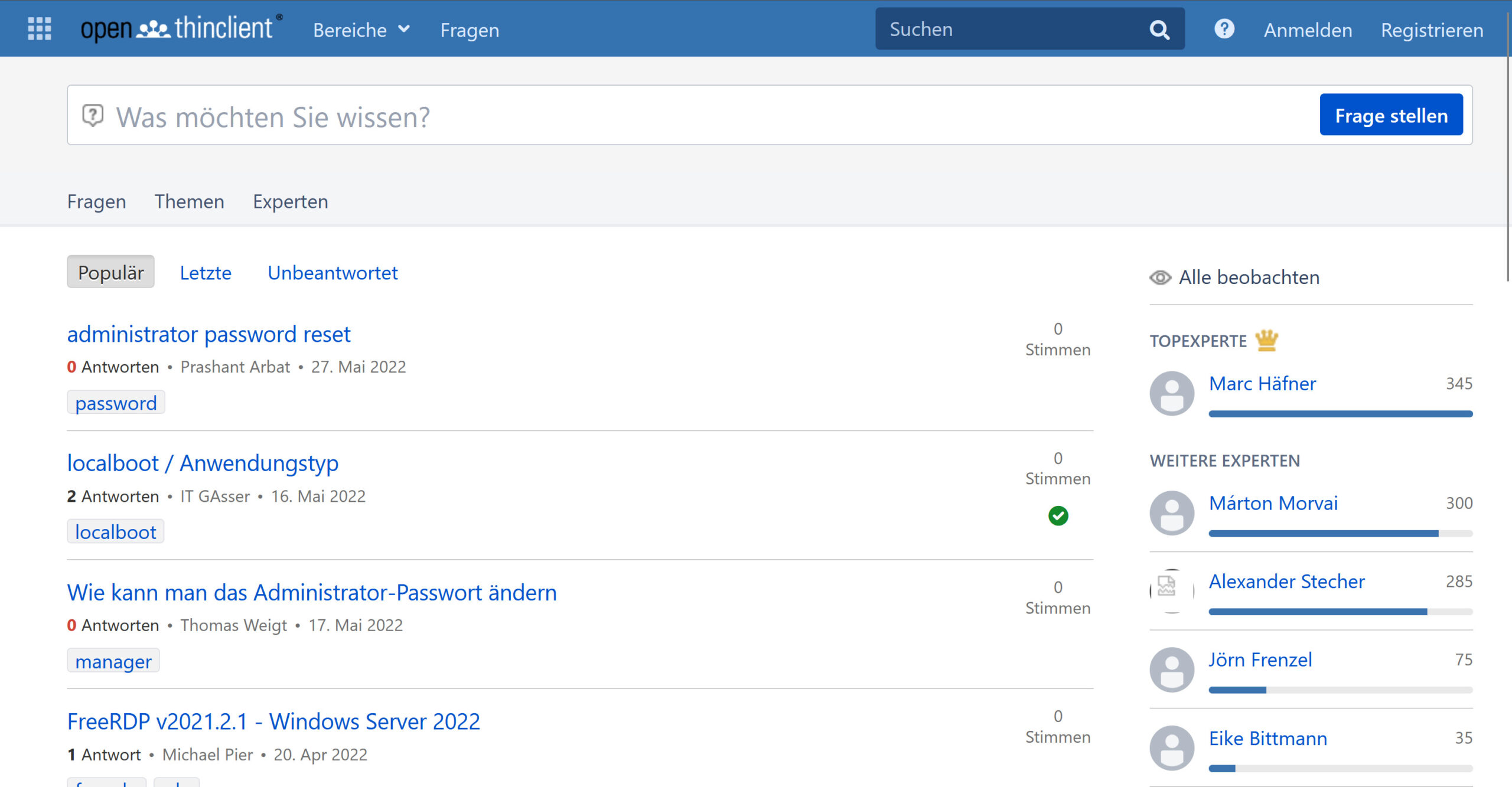 Community & Wiki - openthinclient
