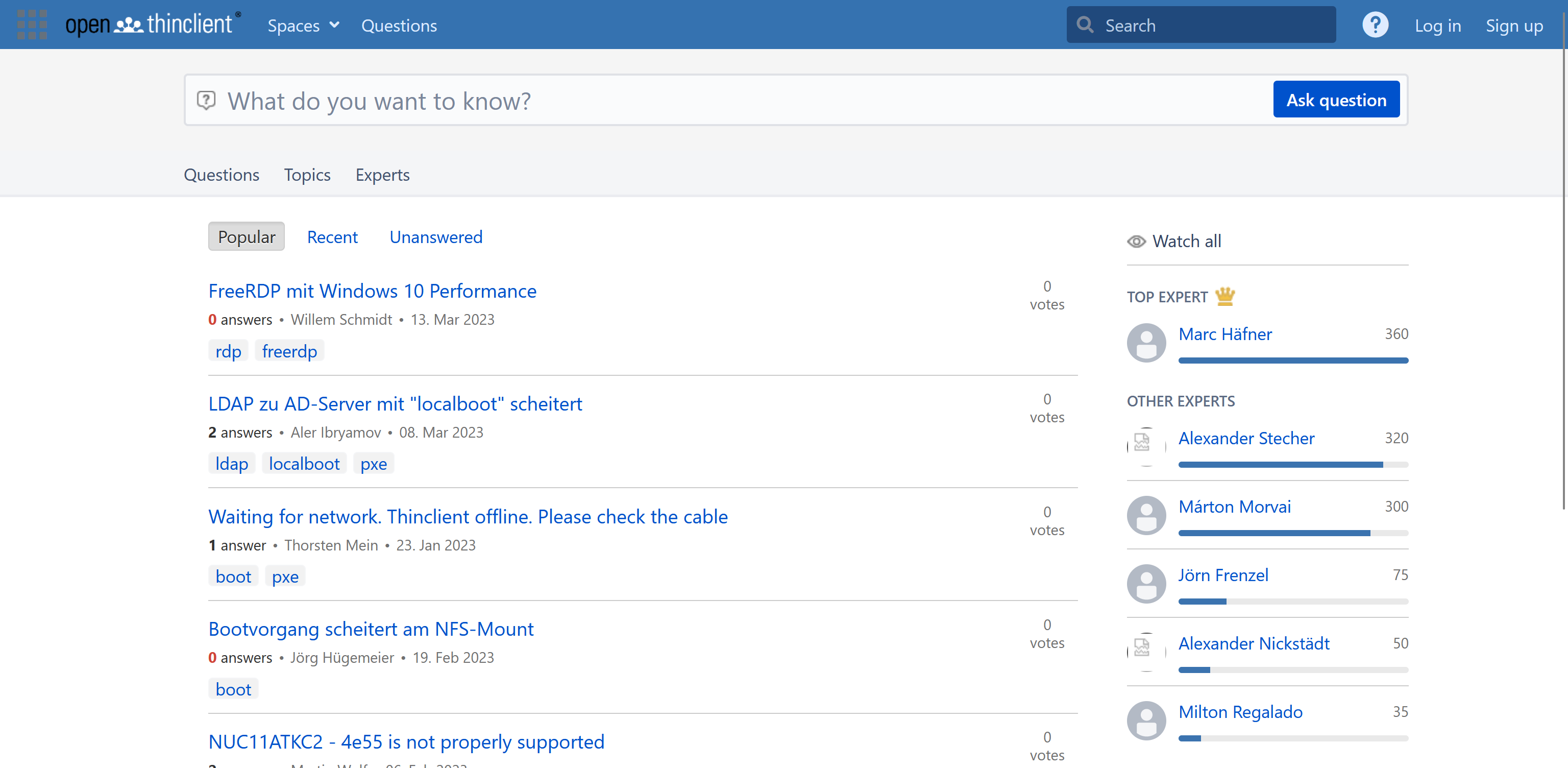 Community & Wiki - openthinclient